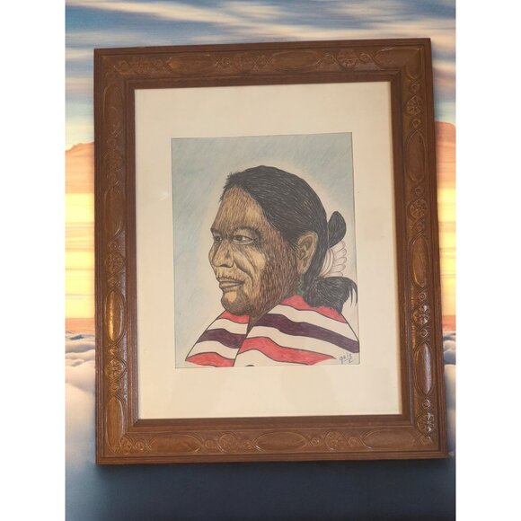 Handmade | Art | Native American Ink And Colored Pencil Sketches By ...